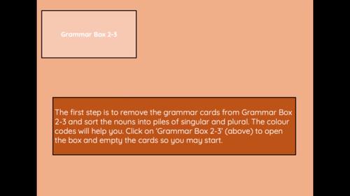 Montessori Grammar Box 2-3A BOOM Singular Plural Nouns Add 'S' Virtual ...