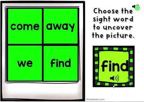 Halloween Sight Words Pre Primer Boom Cards October Sight Words Game