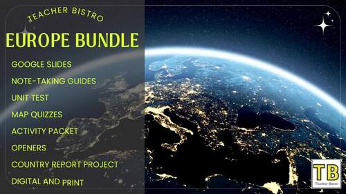 BUNDLE: European World Geography by Teacher Bistro | TPT