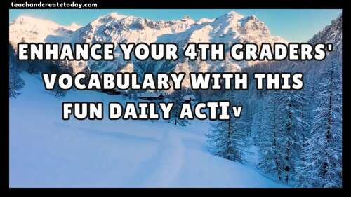 4th Grade ELA Vocabulary Activity Word Of The Day Bell Ringer February ...