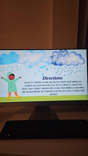 Rainy Day Bass Clef Notes Spring Interactive Elementary Music Activity Game