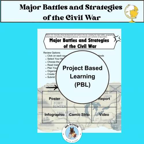 HSS 8.10.6 Major Battles and Strategies of the Civil War PBL Choice Board