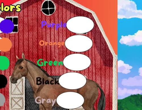 Farm Busy/Activity Book! Match colors, shapes, counting, & tracing ...