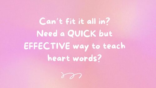 Kindergarten Heart Words - High Frequency SOR Slides - Unit 9 - and ...