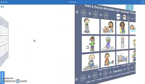 Boom Cards™ Hide & Find for Articulation and Language: Winter Edition