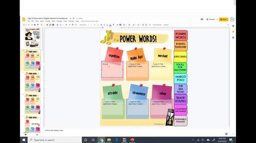 Digital Interactive Notebook | Age of Exploration | European Explorers