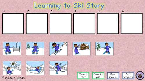 story - learning to ski - interactive game by musicwonderwoman | TPT