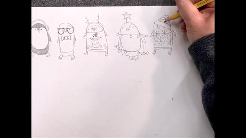 Penguin Doodles Video Draw - Along! VIDEO DOWNLOAD AND YOUTUBE LINK ...