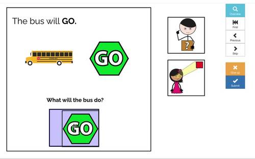 GO Core Vocabulary Word Adapted BOOK- Interactive AAC Activity- BOOM™ Cards