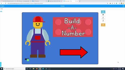 Build-a-Number Base Ten Block Building Numbers Game- BoomCards Distance ...