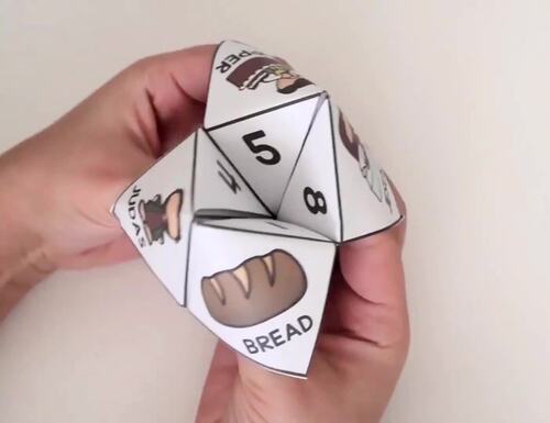 The Last Supper, Holy Week Cootie Catcher Craft for Sunday School or ...