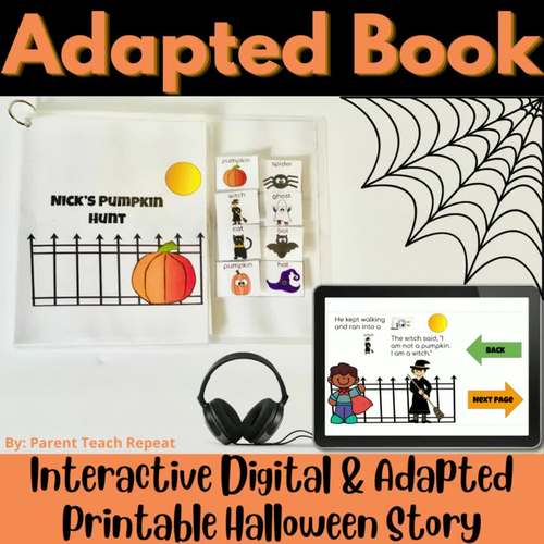 Interactive Adapted Books for Special Education Autism | Halloween ...