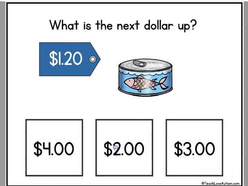 Canned Goods Next Dollar Up Digital Task Cards and Boom Cards | TPT