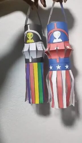 4th of July Activities Crafts UFO Windsock Lantern UFO DAY Alien by ...