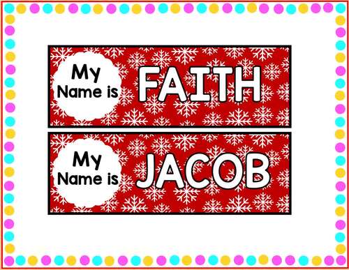 Printable Bright Student Desk Plates, Editable Student Names Desk Posters