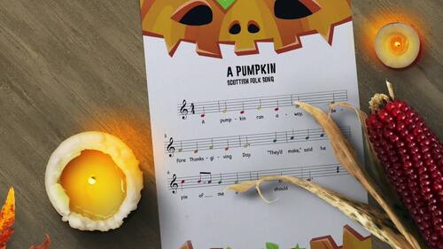 A Pumpkin - Scottish Folk Song | Halloween Song | Sheet Music by Hardplayed