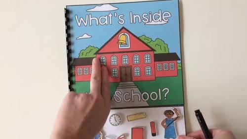 "What's Inside?" Interactive Book Set: Community Places by Cat Says Meow