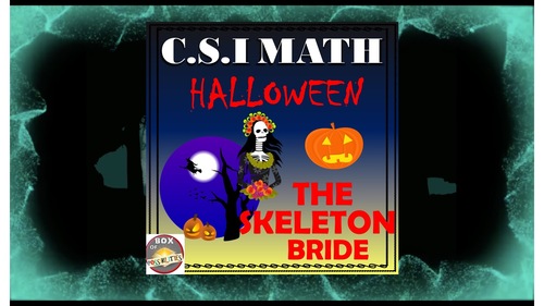 Halloween Math Activity VIDEO HOOK: CSI Math - The Skeleton Bride!