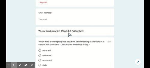 5th Grade MyView Literacy Unit 3 Week 2 Google Forms Quiz Assessment ...