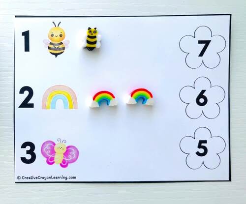 Spring Count & Add – Hands-On Math & Graphing Center for PreK ...