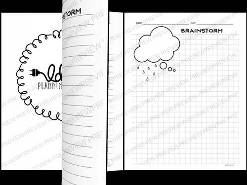 Brainstorming Graphic Organizers Ideas Worksheet Mind Map Brain Dump ...