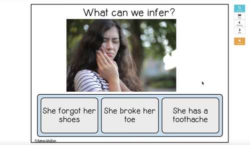 Making Inferences in Activities of Daily Living Speech Boom Cards™