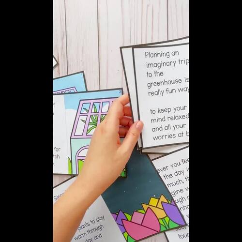 Calm Down Strategies and Visuals Craft - Anxiety Coping Skills Lesson