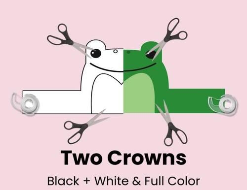 Toad Crown / Mask / Costume / Animal / Headband ** Two Crowns