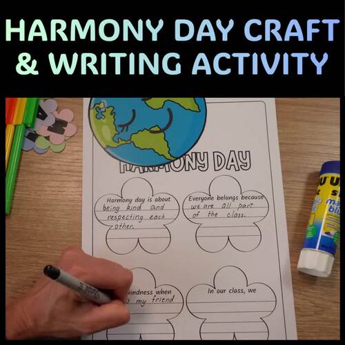 Harmony Day Craft & Writing Activity | Harmony Week Craftivity | K-6 ...