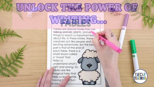 Aesop's Fables Reading Comprehension Passages Write Your Own Fable ...