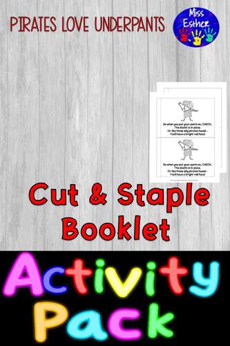 Pirates Love Underpants 7 Resource Activity Pack w/BOOM CARDS by Miss ...