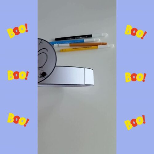 Halloween skull paper crown coloring, Skull headband, Easy Halloween ...