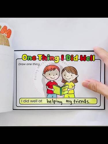 Goal Setting Mini Book for Grade 1–3 | Reflection, Simple Goals, Growth ...