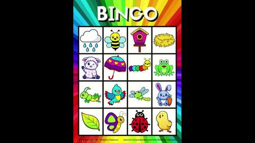 Spring Garden Differentiated Bingo Game Activities with Definitions ...