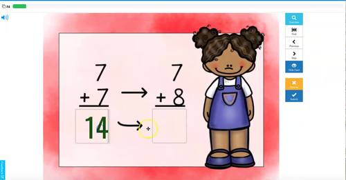 Doubles Facts - Boom Cards by Teaching with Kaylee B | TPT