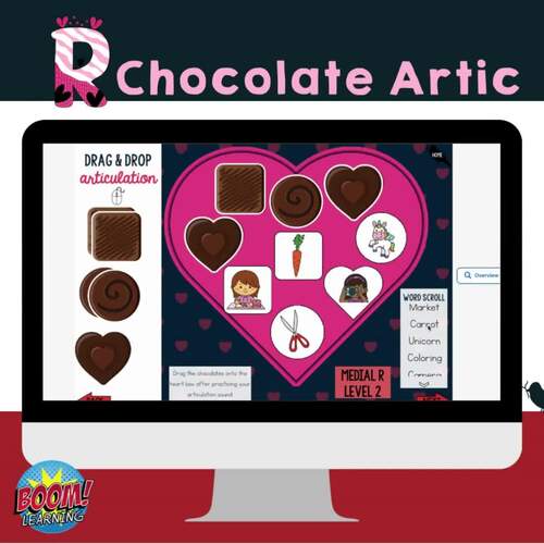 Valentine's Day Speech Therapy: R Chocolates Digital Resources for ...