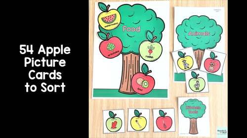 Apple Orchard Category Sorting Vocabulary Printable Activities for Language