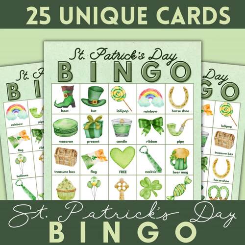 St. Patrick’s Day Bingo Game | March Classroom Activity | Holiday ...