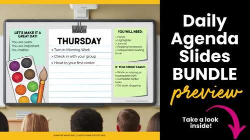 Daily Slides Template - Daily Schedule - Agenda Slides Template ...