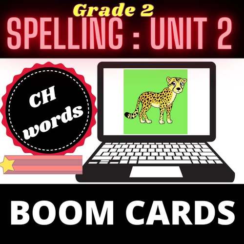 CH Words + Audio Boom Cards Online Distance Morning Work | TpT