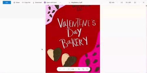 Valentine's Day Bakery - ELA by Flannys Resources | TPT