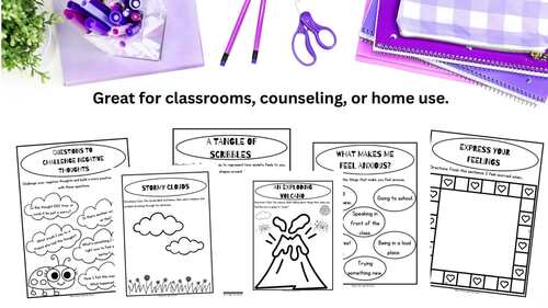 Anxiety Coping Skills Breathing Visuals Grounding Techniques Calming ...