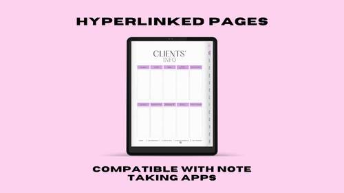 BCBA Caseload Organizer: Undated Digital Planner (Purple) by ABA Focus