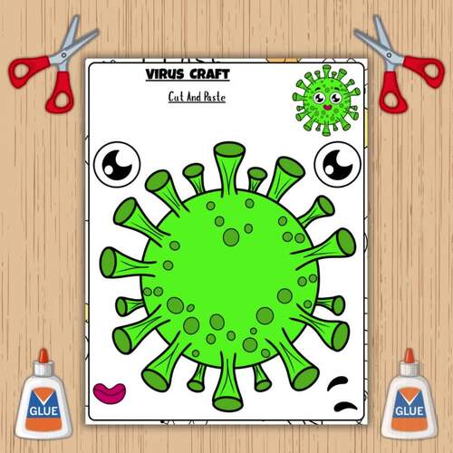 Virus Craft | Cut & Paste Science Activity | Science & health lessons ...