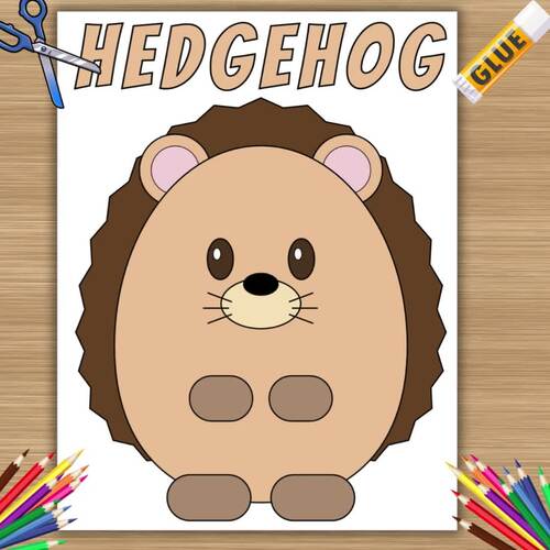 Hedgehog Craft Activity | Cut & Paste Woodland Animal Craft | Fine ...