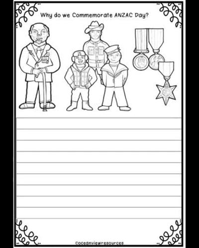 ANZAC DAY Activities Pack and unit planner by Oceanview Resources