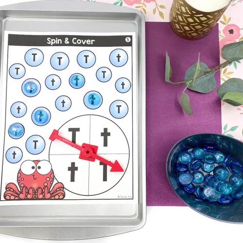 Spin & Cover Uppercase and Lowercase Letter Activity by Turner Tots