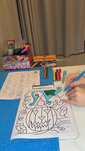 Pumpkin Metric Mass colouring by number (kilograms to grams) | TPT