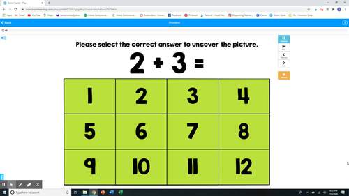 Addition Uncover the Pictures Boom Cards by Sheila Cantonwine | TpT