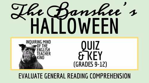 "The Banshee's Halloween" Quiz | Halloween English Activities | Irish ...